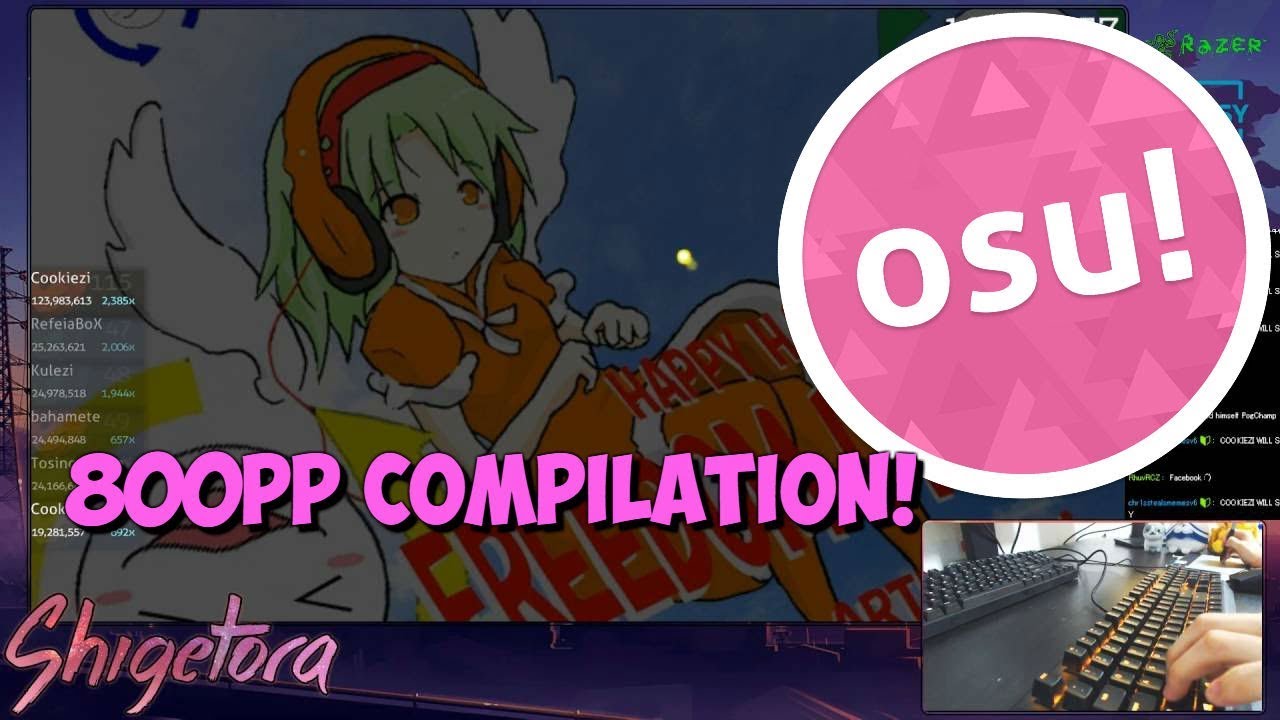 osu! 800pp Compilation! (Cookiezi, Vaxei, Flisdelama) - YouTube