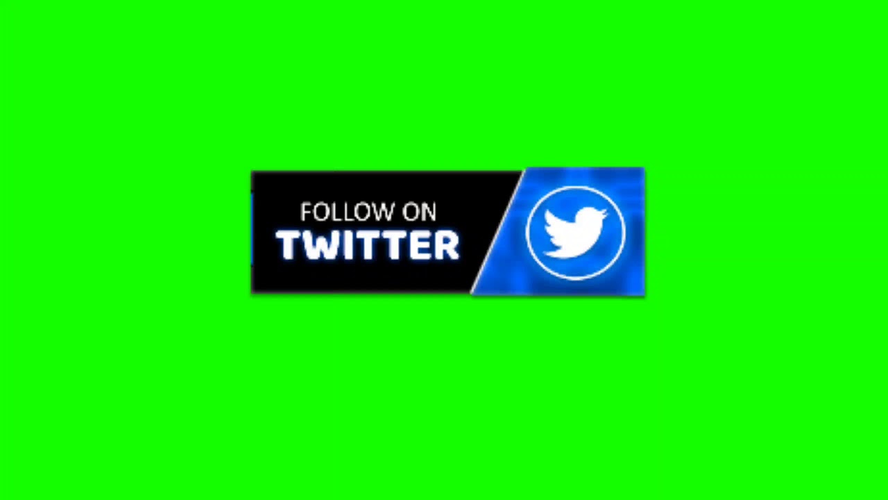 FOLLOW ON TWITTER OVERLAY - Green Screen || By Green Screen Tutorial ...
