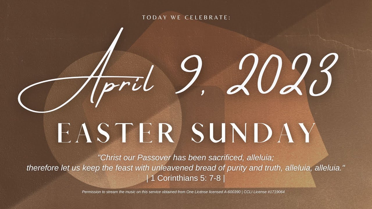 Sunday, April 9 (Easter Sunday of the Resurrection of the Lord) - YouTube