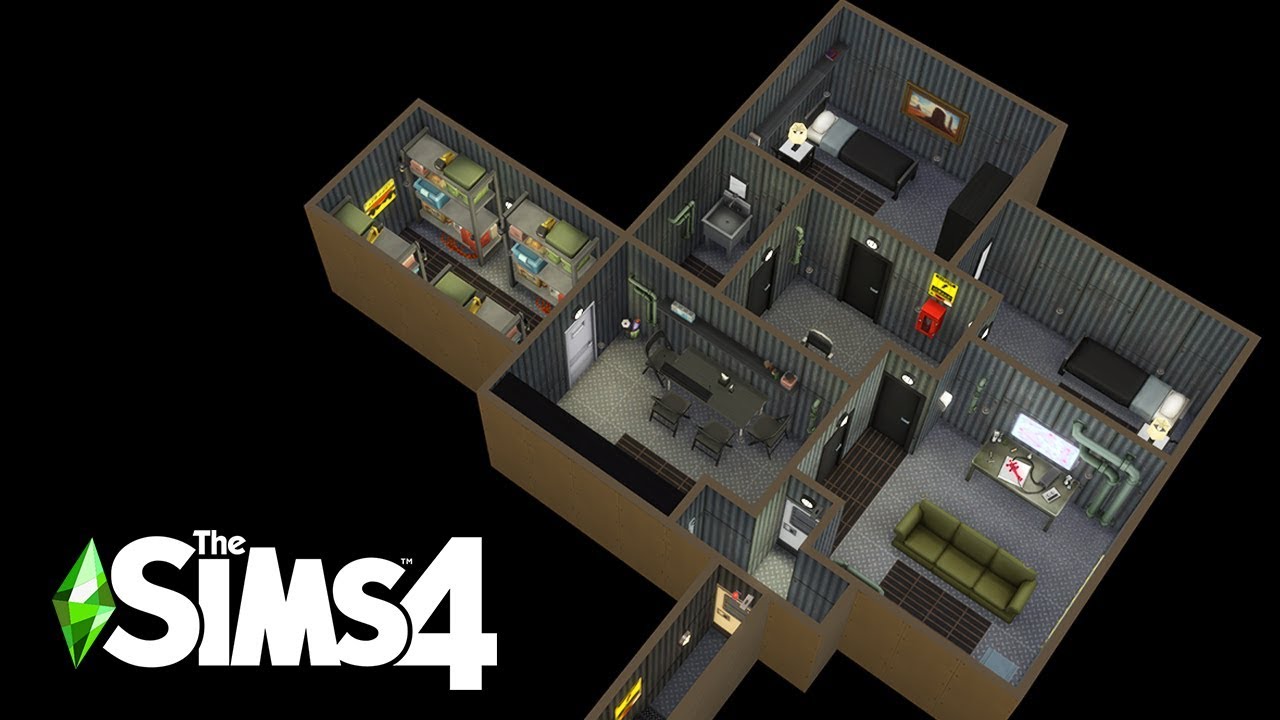 CONSTRUÍ BUNKER PARA A QUARENTENA NO THE SIMS 4 - YouTube