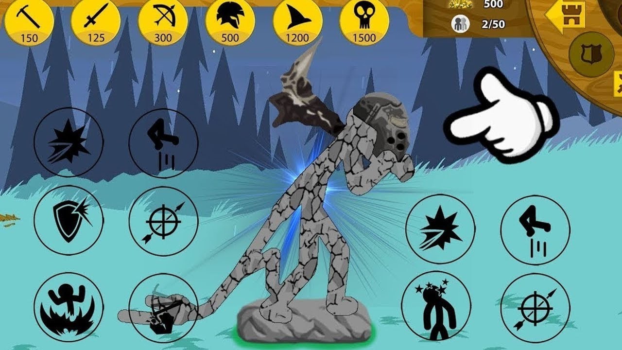 UNLOCK MODE GRIFFON PLATINUM MAX SKILL VS ALL SKIN BOSSES _ STICK WAR ...
