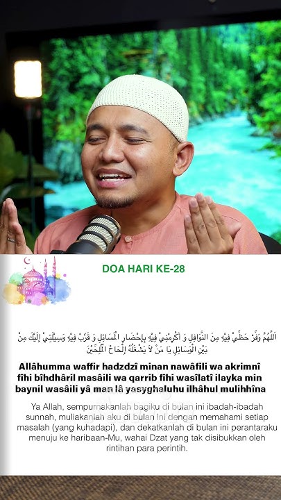 Doa hari ke 28 ramadan - YouTube