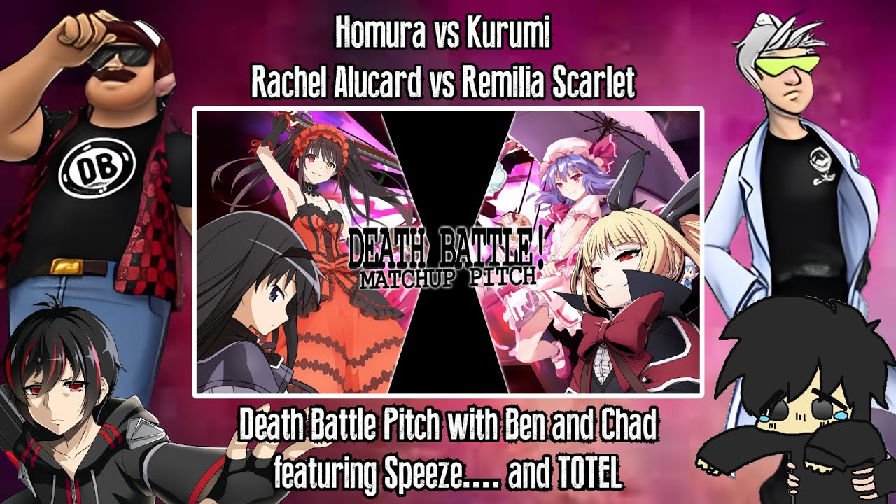 Homura vs Kurumi and Rachel vs Remilia | Death Battle Cast Pitch with Ben and Chad - YouTube
