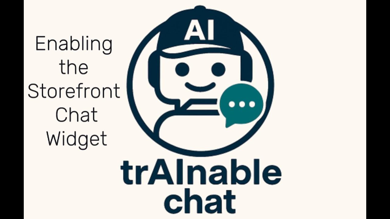 Enabling The Store Front Chat Widget - YouTube