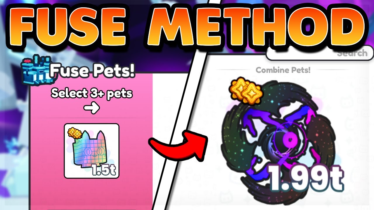 The BEST GLITCH FUSE METHOD In PET SIMULATOR 99! STRONGEST PET! And ...