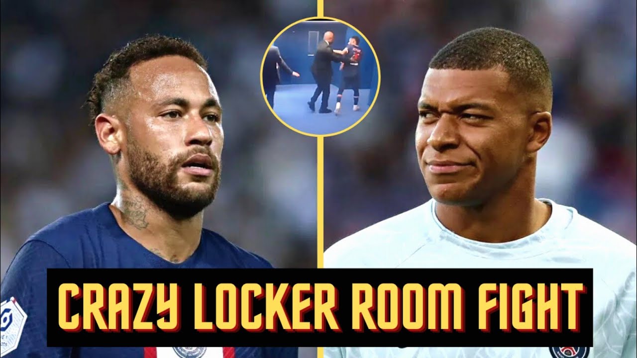 Shocking! Neymar Mbappe Fight in Dressing Room | Mbappe Pushed Messi ...