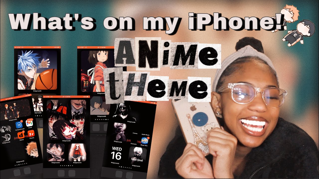 What's on my IPhone! IOS 14 + Anime Theme #12DaysofVlogmas - YouTube