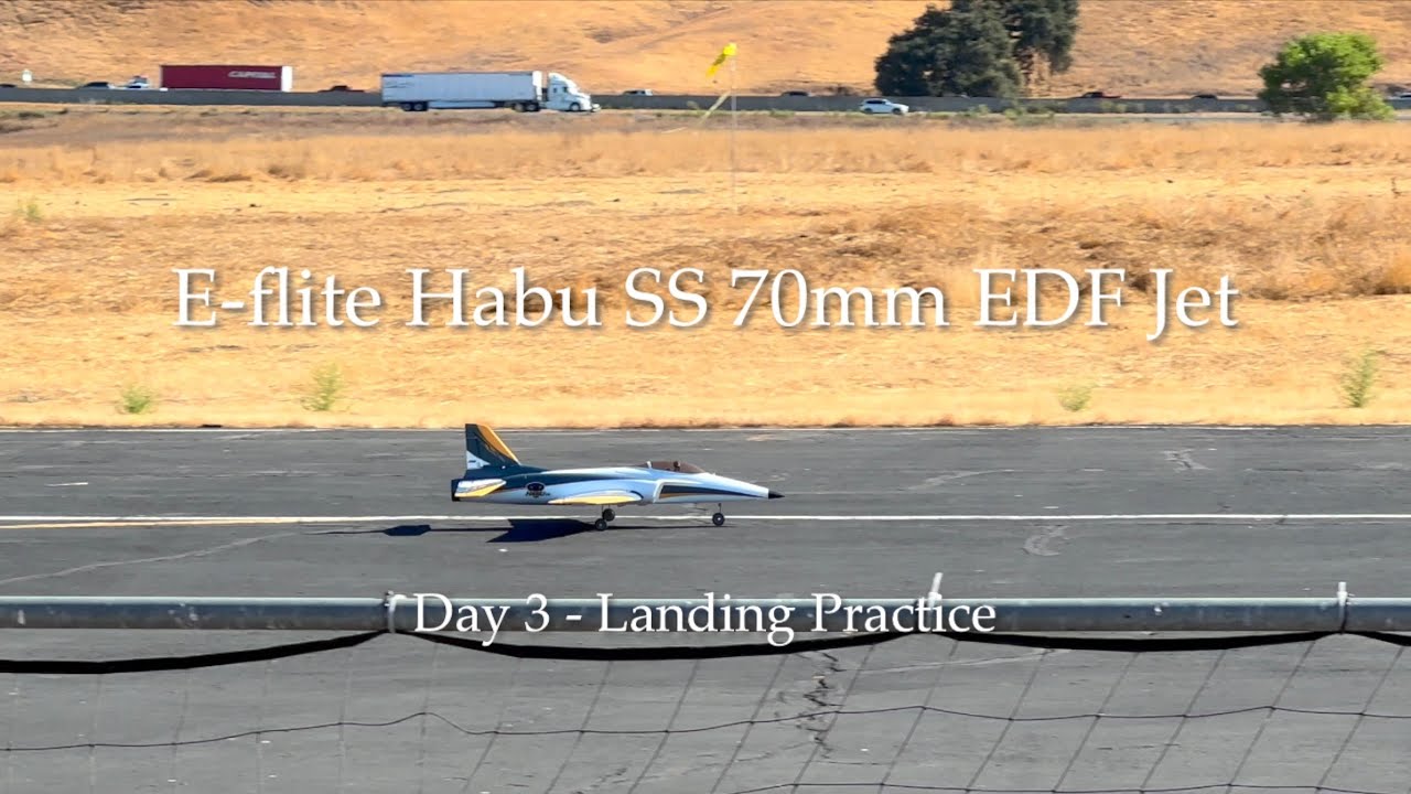E-flite Habu SS 70mm EDF Jet BNF - Day 3 Landing Practice - 6S ...
