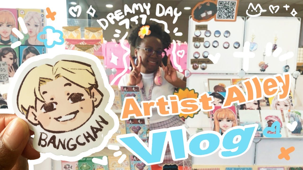 DreamyDay757 | Artist Alley Vlog | Making Stickers - YouTube