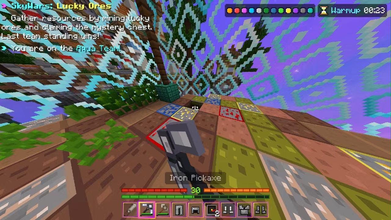 Playing SkyWars with my new texture pack - YouTube