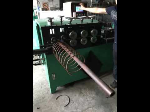 SPIRAL-2000 MACHINE PRODUCES SPIRAL REBAR - YouTube
