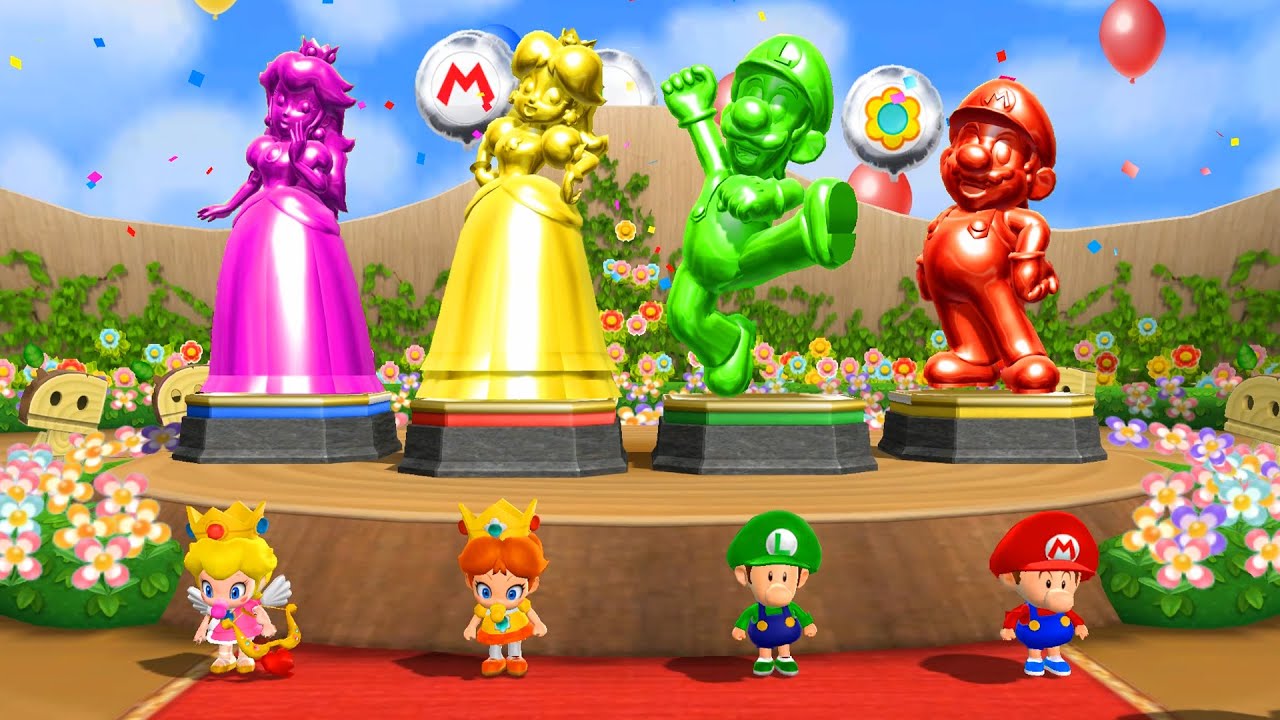 Step It Up Mario Party 9 - All Character Every Body Wins (Master CPU ...