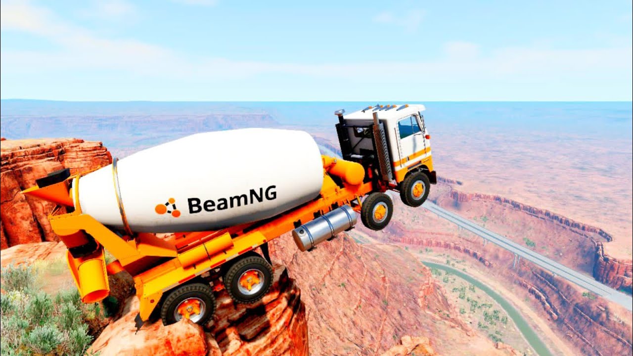 Mixer Trucks vs Jump Crashes #622 BeamNG drive | - YouTube