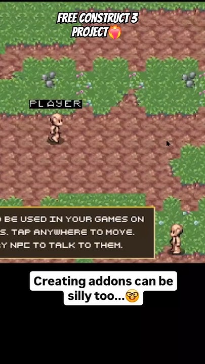 👨‍💻👾This is a small RPG-like demo game with basic interactions. Less than 20! #construct3 # ...