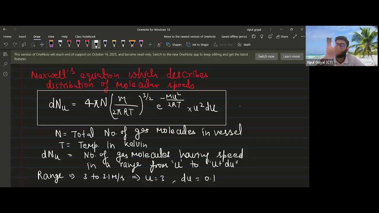 Maxwell’s Distribution of Molecular Speeds | Most Probable, RMS ...