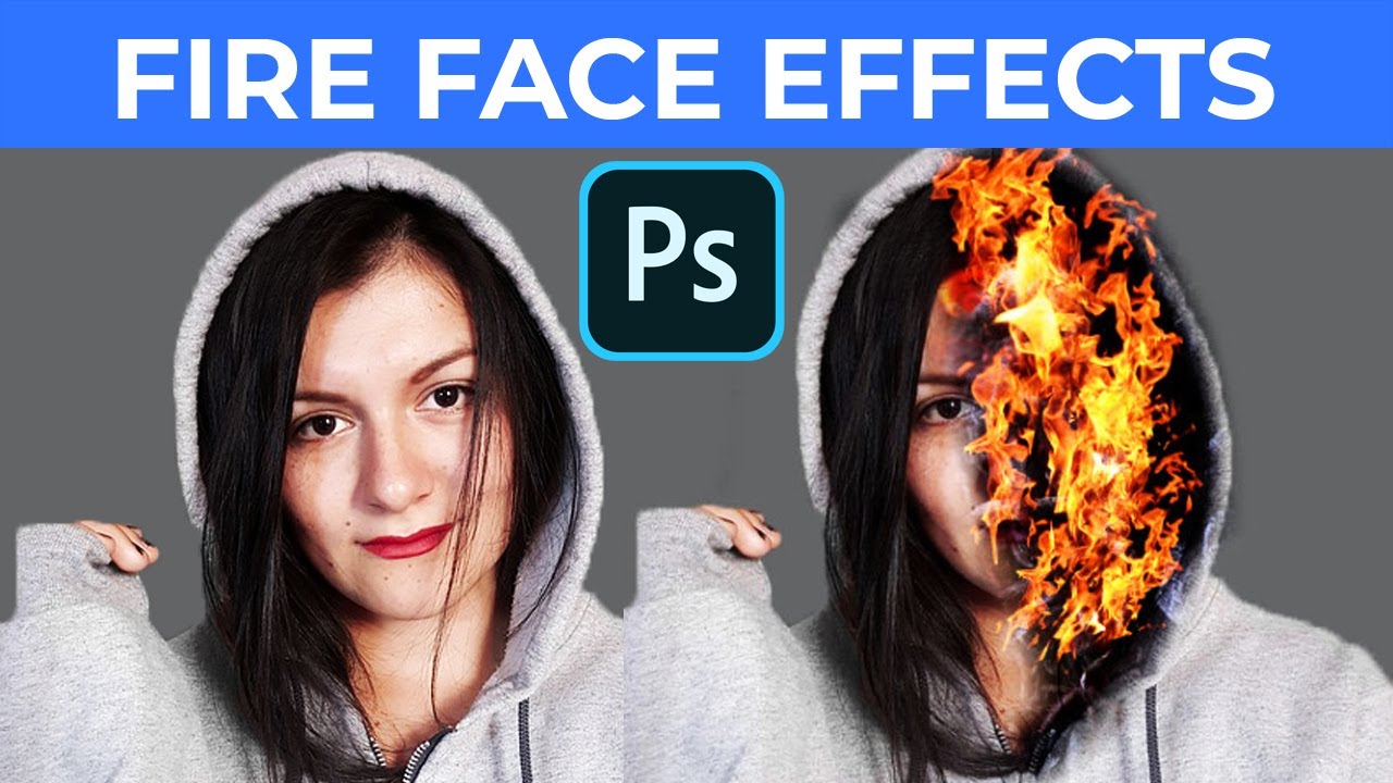 Fire Face Editing Photoshop CC - Photoshop tutorial - YouTube