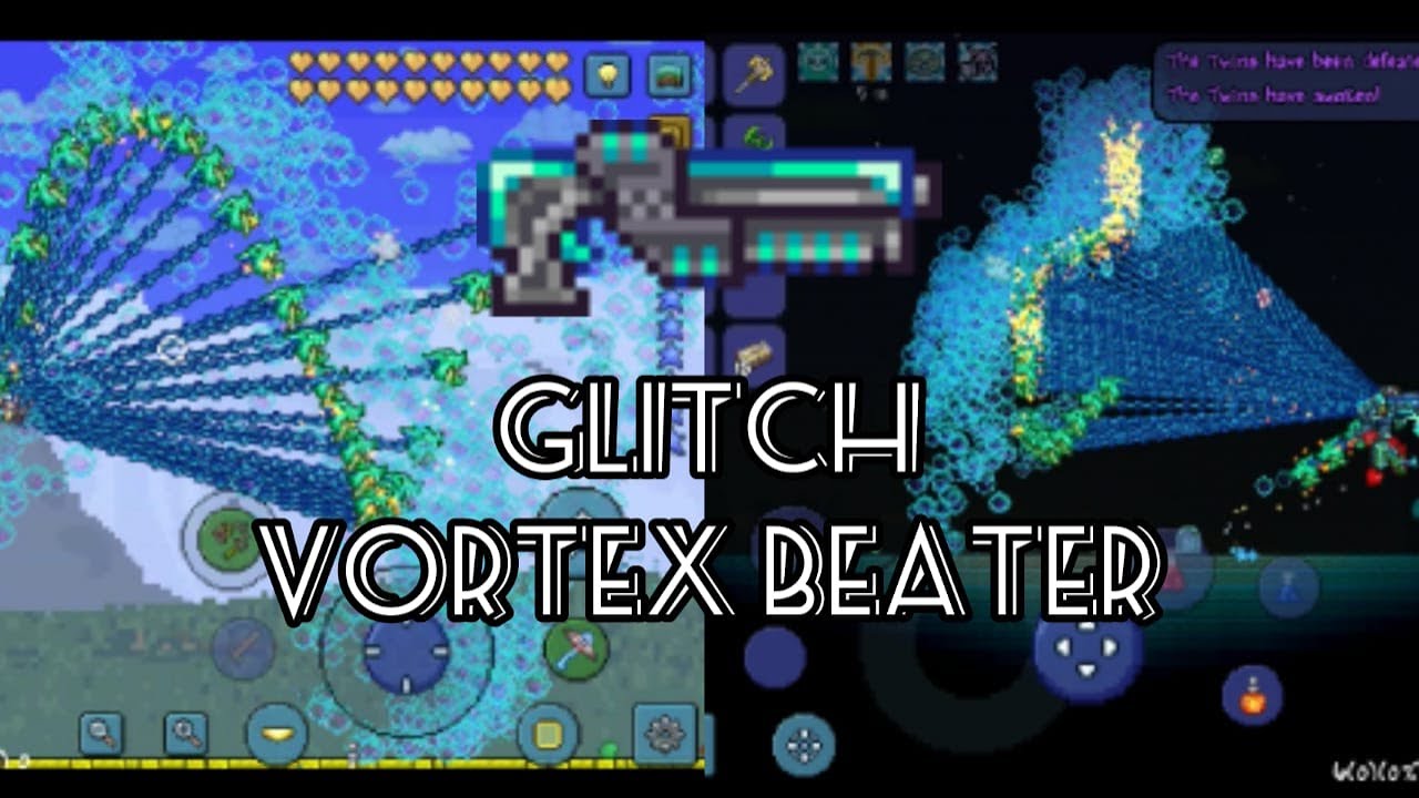 Glitch Vortex Beater, Damagenya Gak Ngotak - Terraria 1.3 Mobile - YouTube