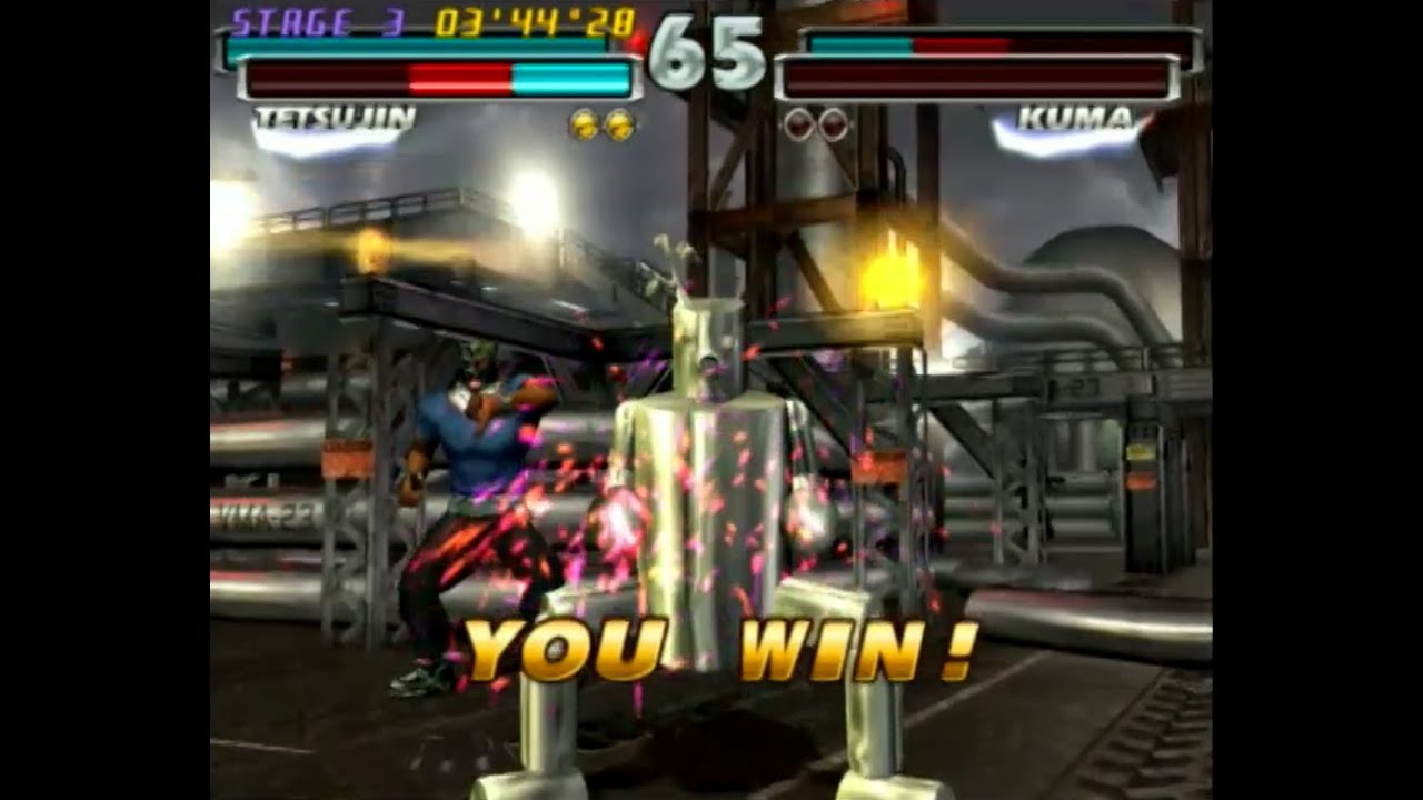 Tekken Tag Tournament PS2 - Arcade Mode with Tetsujin & King - YouTube