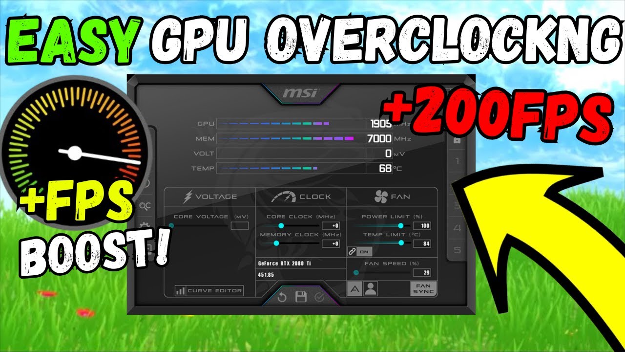 How To Use Msi Afterburner To Overclock YOUR GPU 🔧 SAFE Overclocking ...