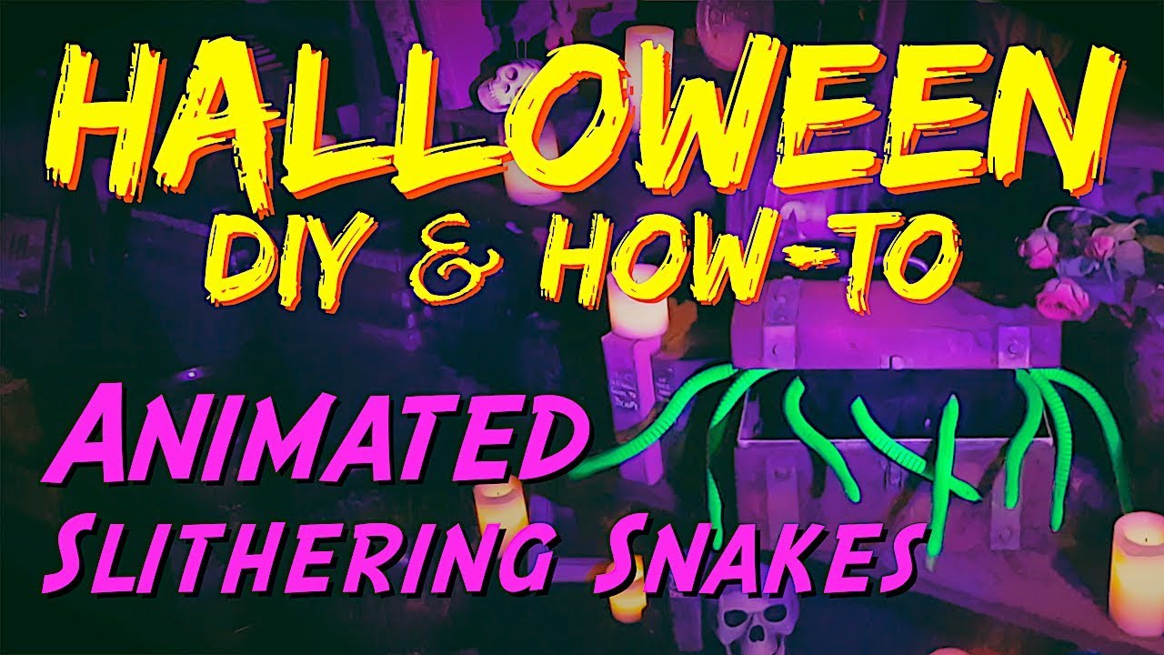 DIY Animated Snakes HALLOWEEN Prop & How-To Video Tutorial - YouTube