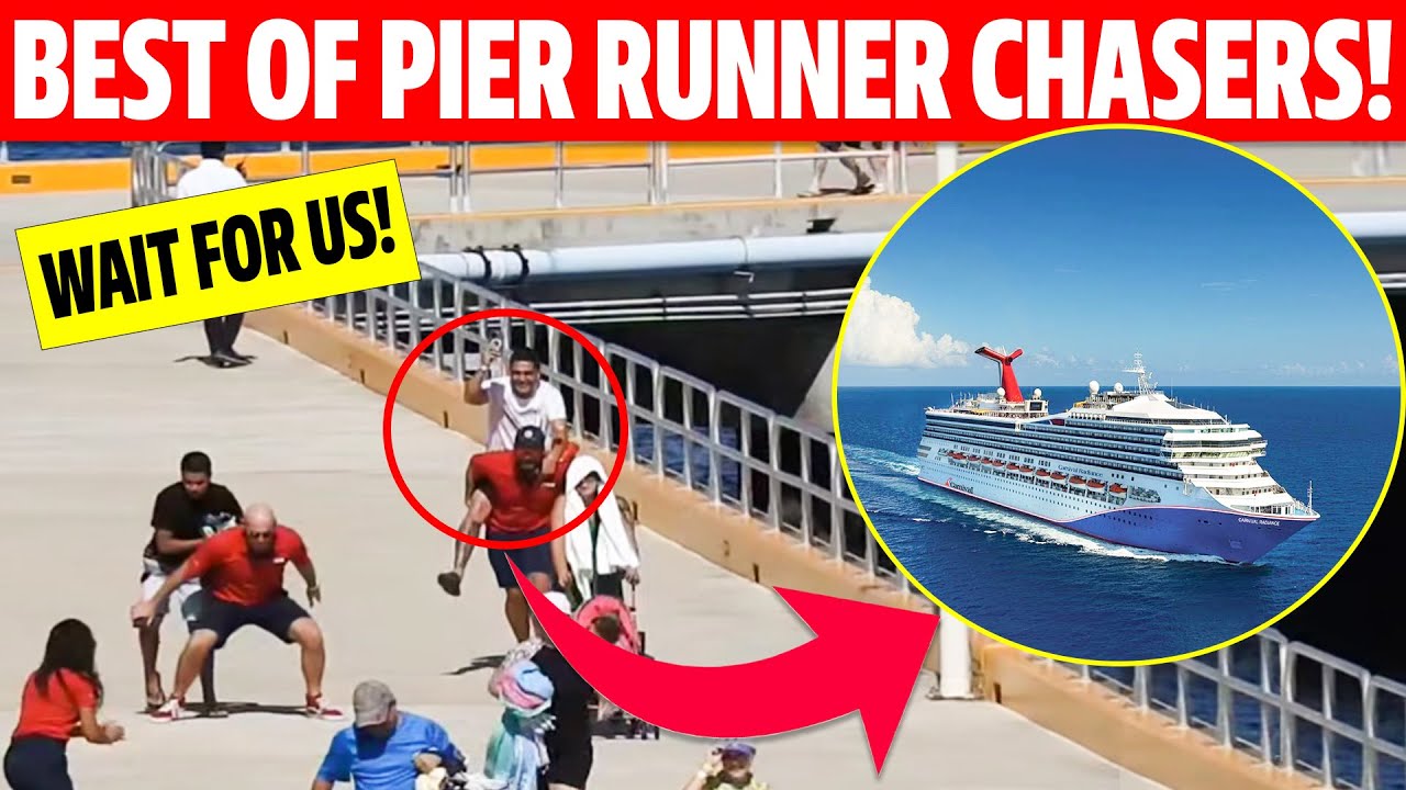 Funniest Pier Runner Drama - Dumbest Passengers Missing Cruise Ships ...