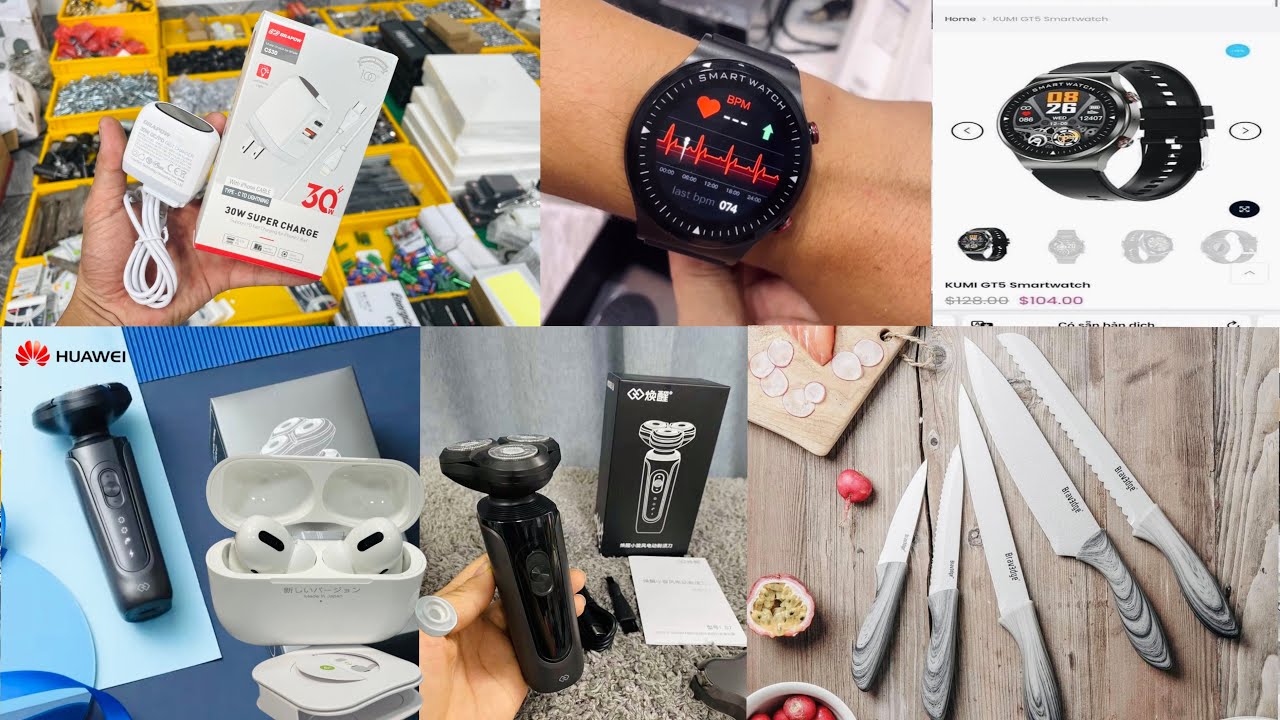 Tai nghe bluetooth, Sạc đa năng 30w, Máy cạo râu Huawei, Sạc ác quy 12 ...