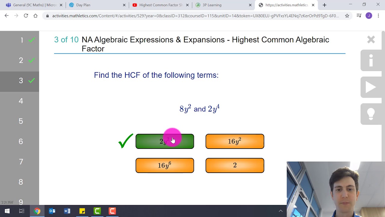 Highest Common Factor Mathletics - YouTube