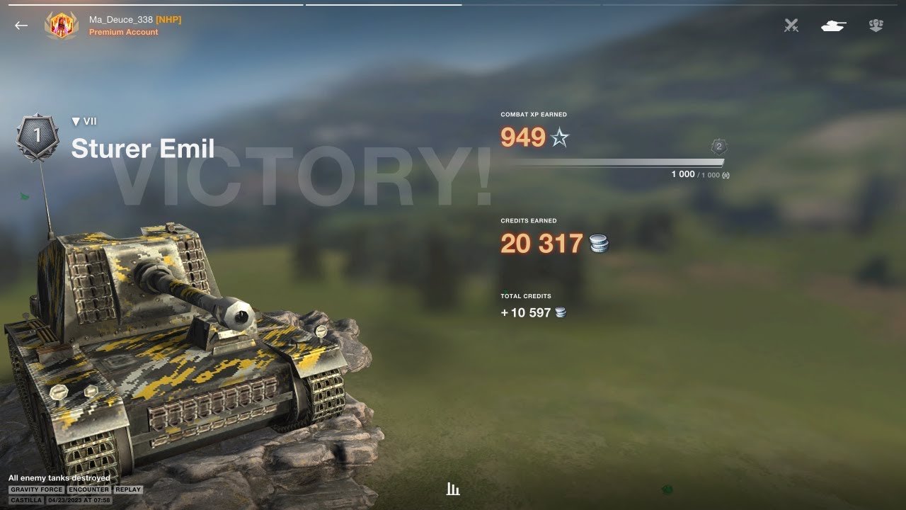 Sturer Emil 💨 German Tier VII TD / 1536 dmg / 2 frags ☝🙄GRAVITY MODE EP ...