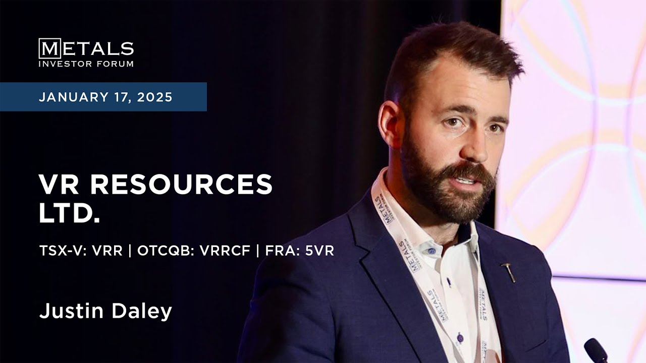 Justin Daley of VR Resources Ltd. presents at Metals Investor Forum ...