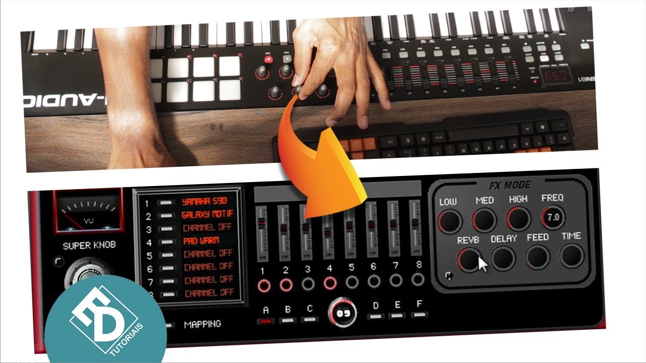 Como Controlar Instrumentos do Kontakt usando controlador - YouTube