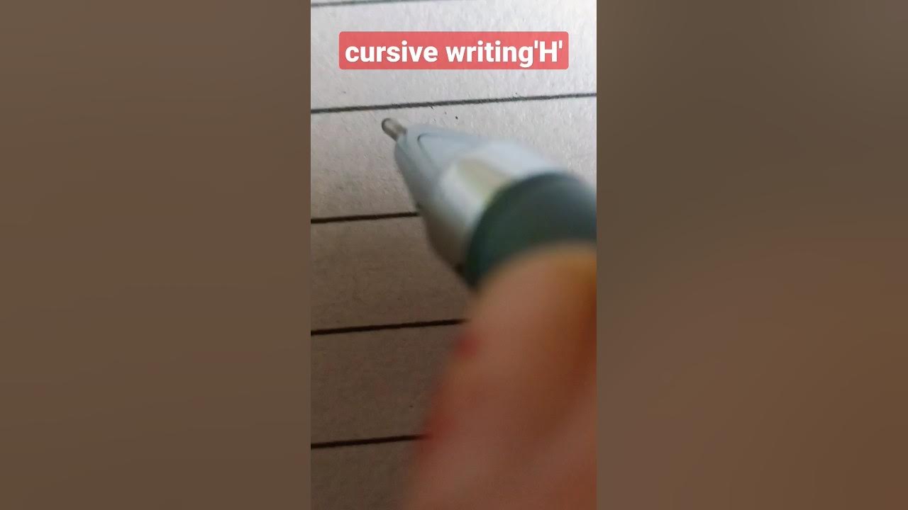 How To Write H In Cursive Writing style cursivewriting shortvideo how-to-write-h-in-cursive-writing-style-cursivewriting-shortvideo