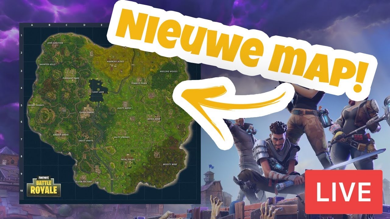 FORTNITE NIEUWE MAP / UPDATE LIVE STREAM !! - YouTube