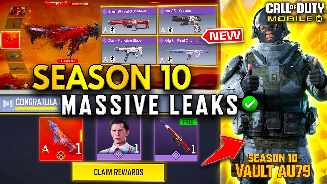 Season 10 Leaks | New P2W Skins Revealed | New Characters | DMZ Mode ...
