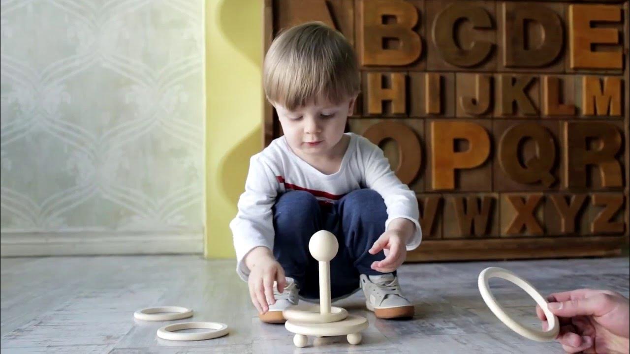 Деревянный кольцеброс - YouTube