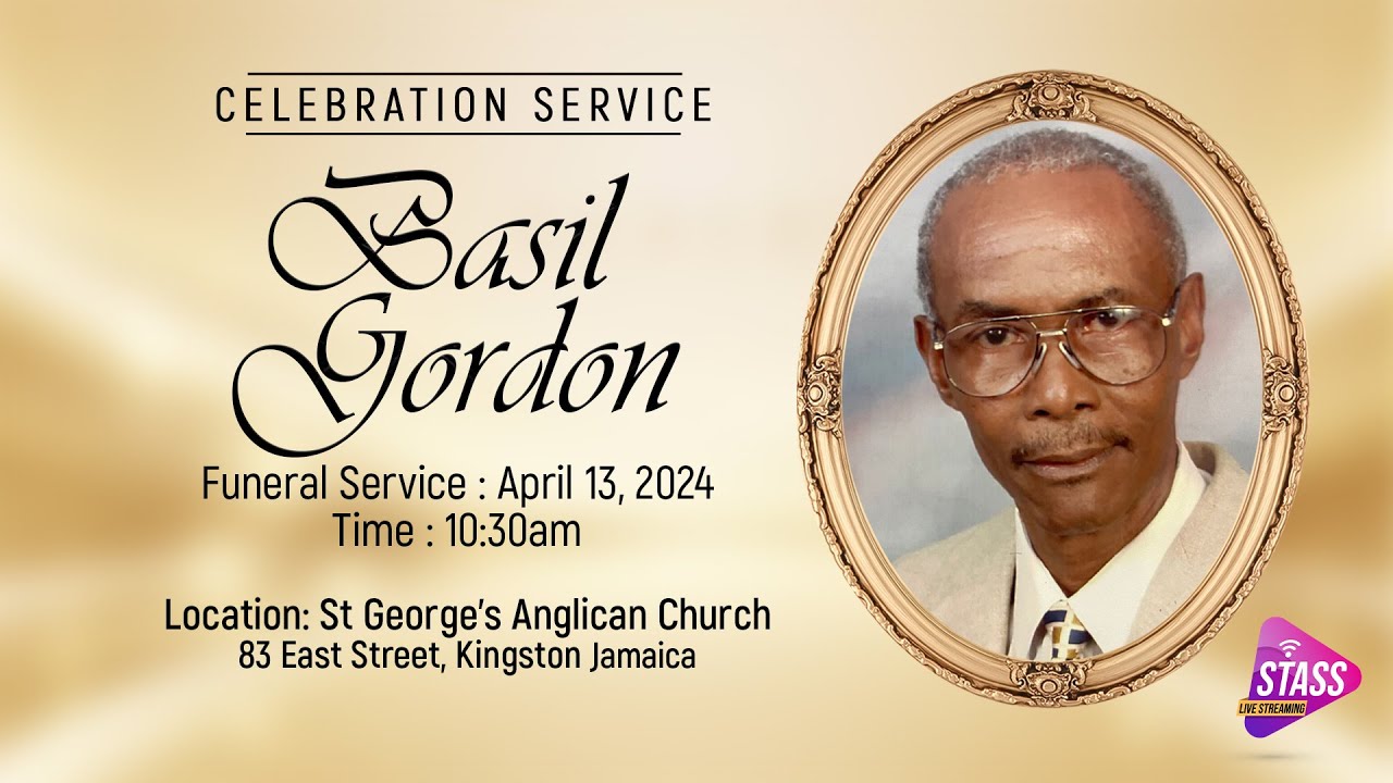 Thanksgiving Service for the Life of Basil Gordon - YouTube