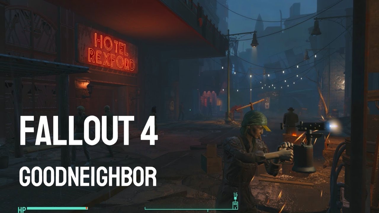 Fallout 4 ☢️ Goodneighbor evening sightseeing - let's play (no ...