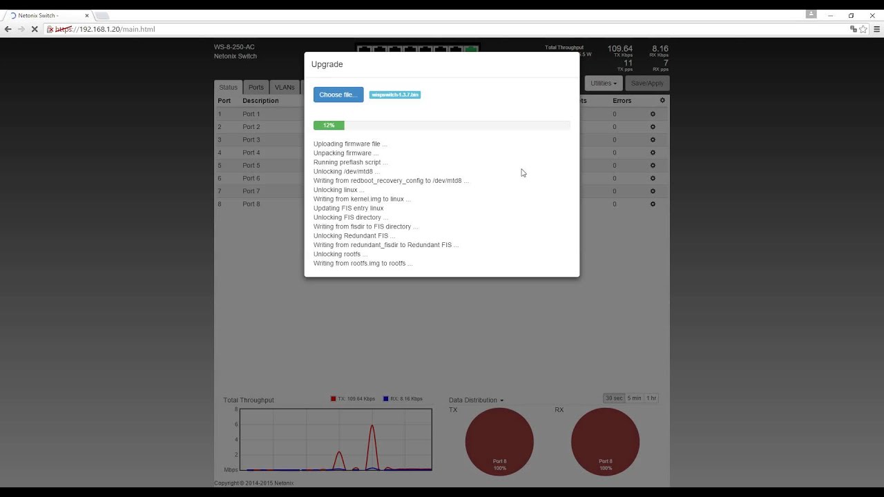 2015 NETONIX WISP SWITCH upgrade firmware 1.3.7 - YouTube