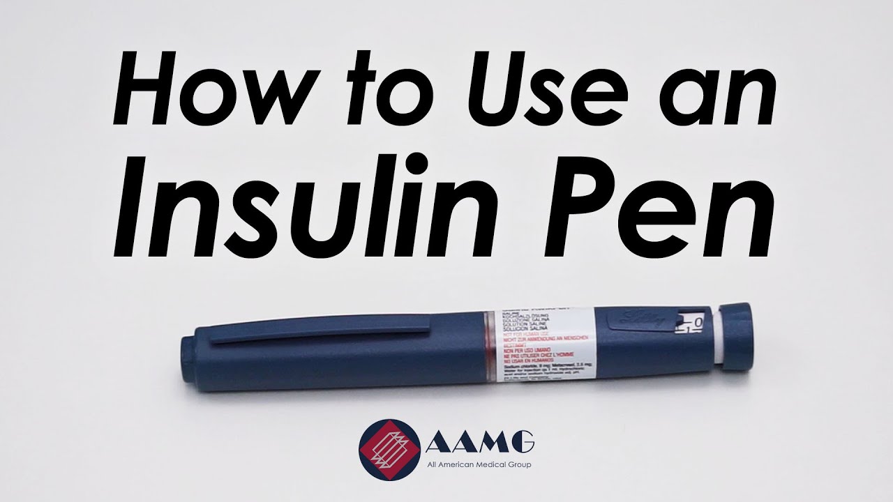 How to Use an Insulin Pen | AAMG - YouTube