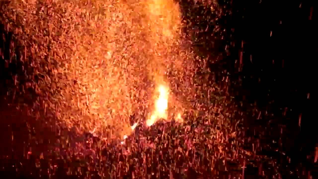 Half Stick Of Dynamite Blows Up In A Bonfire - YouTube
