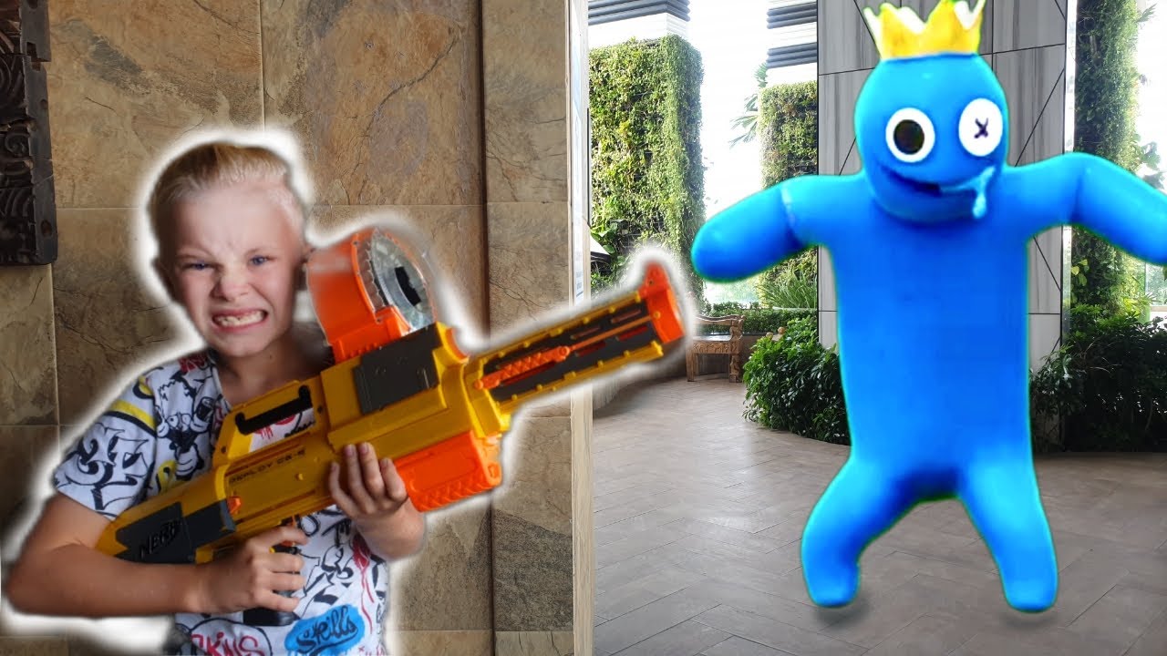 Egor Super Star y MONSTRUO AZUL | Batalla contra SCP NERF WAR - YouTube