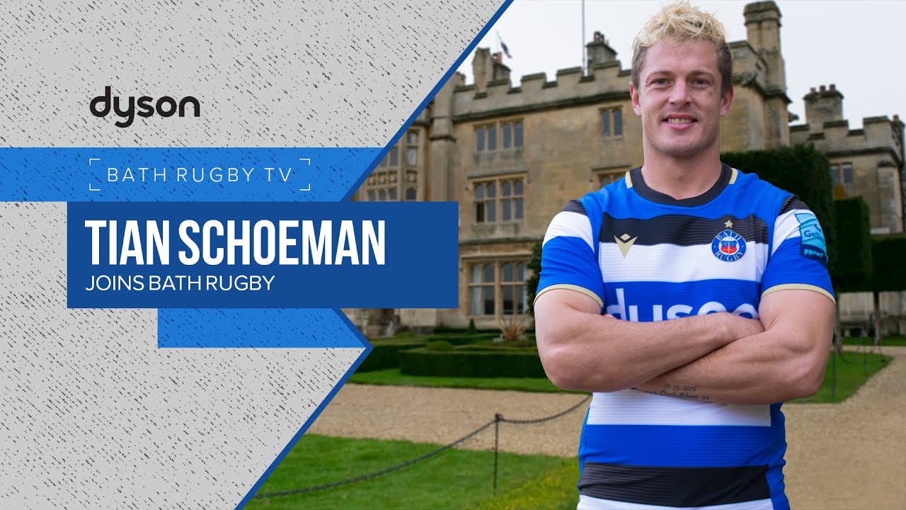 Tian Schoeman signs for Bath Rugby - YouTube