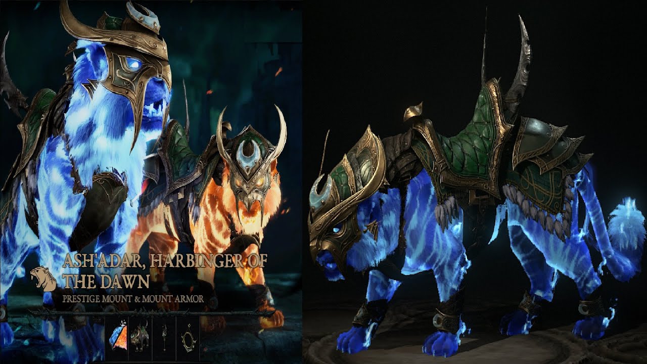 Ash'adar, Harbringer of The Dawn! | WoW Cat Mount Armor! | Diablo 4 ...