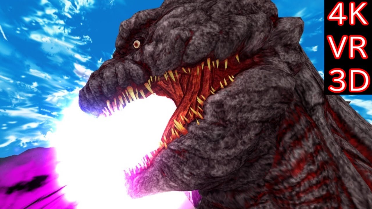 【MMD VR180】ゴジラ(Godzilla) VS 戦車(Tank) - YouTube