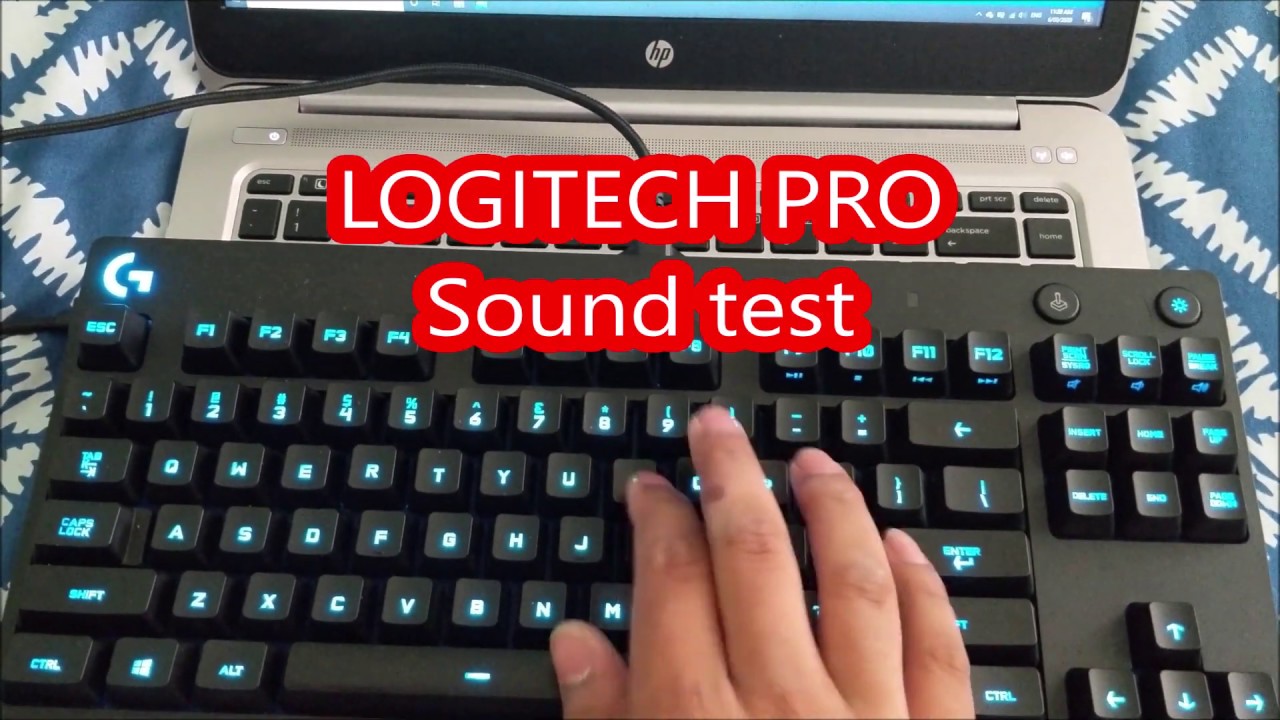 LOGITECH G-PRO Keyboard Sound Test ( Romer-G tactile Switches) - YouTube