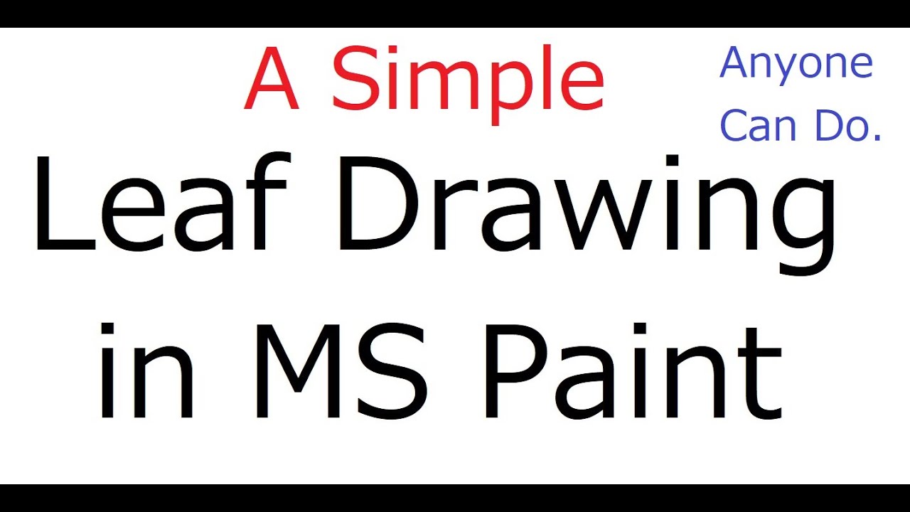 A simple leaf drawing easy leaf drawing for kids anyone can do - YouTube
