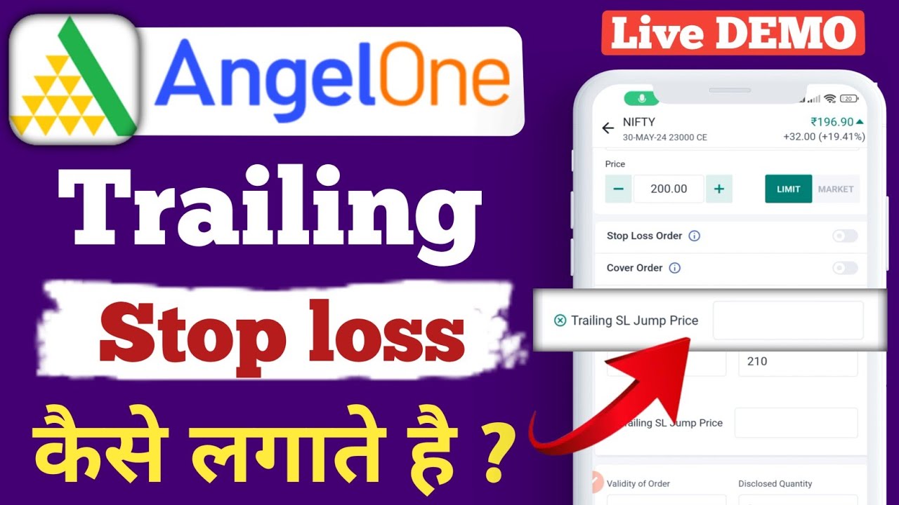 Angel one Trailing stop loss kaise lagaye || Angel one Trailing Stop loss live demo - YouTube