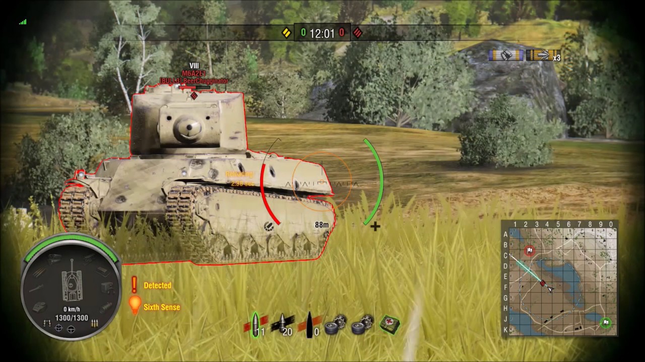 Bull's Mutant Weak Spot Guide (World Of Tanks Console) - YouTube