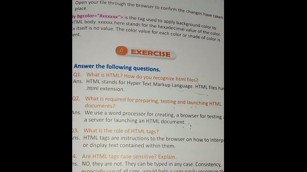 Class 5th | Computer - My First Web Page - YouTube