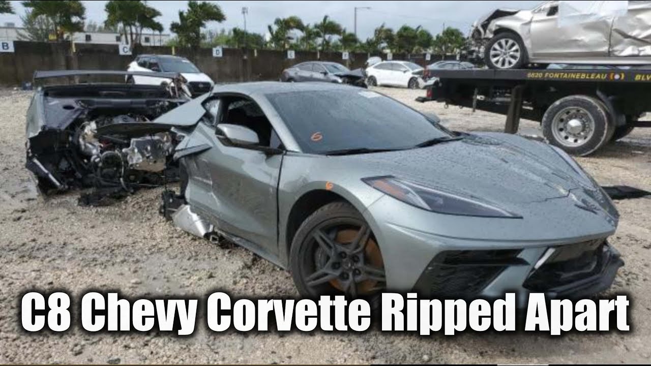 2023 Chevrolet Corvette C8 Ripped Into 2 In A Brutal Accident - YouTube