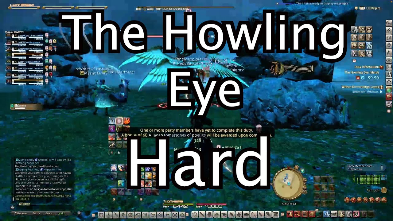 FFXIV The Howling Eye HArd with a Bard - YouTube